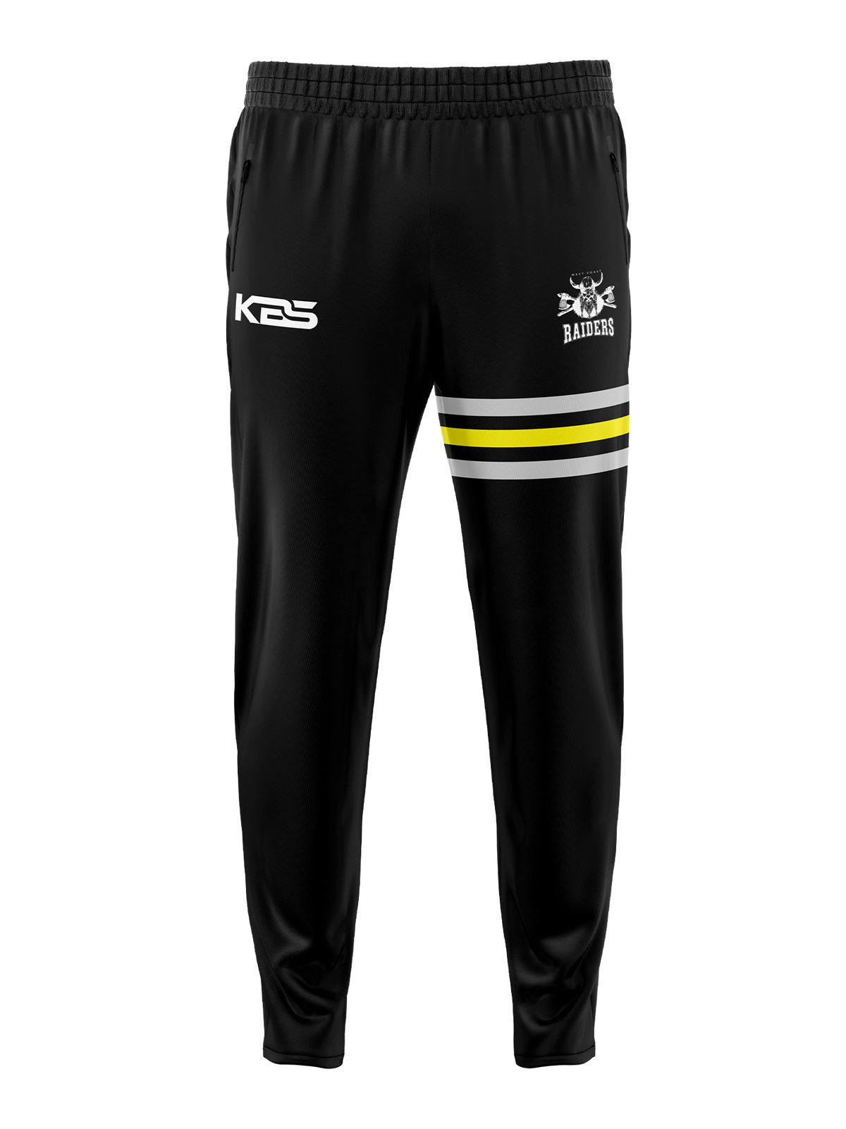West Coast Raiders - Tapered Trackpants – KBS Sportswear & Apparel NZ